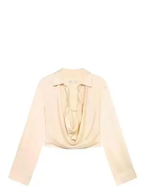 Blumarine Long-sleeved Blouse - Neutrals