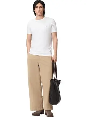 ALLSAINTS Jackson Wide Leg Trousers Brown