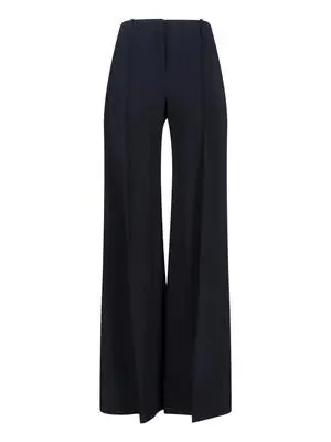 Ermanno Scervino Viscose Wide Leg Pants - Black