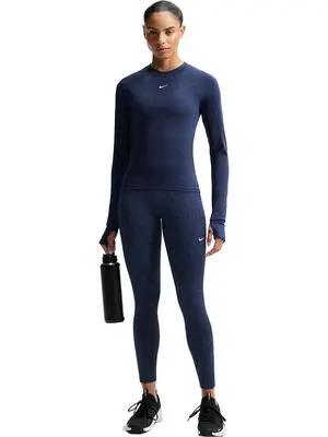 Nike One High-waisted 7/8 Printed Leggings - Blue