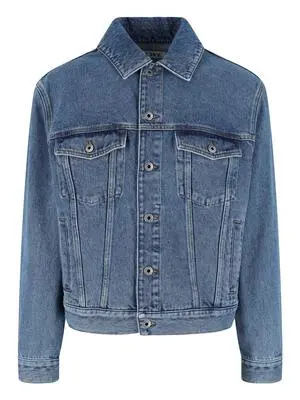 Loewe Loewe Anagram Denim Jacket Blue