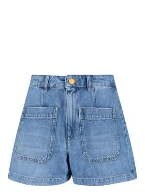 Seafarer Janet Denim Shorts - Blue