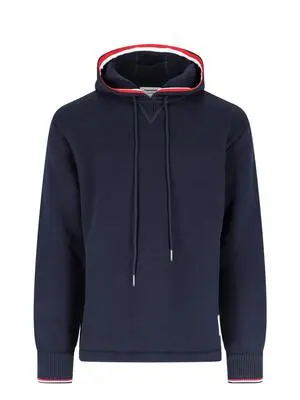 Thom Browne Striped Cotton Sweatshirt - Blue