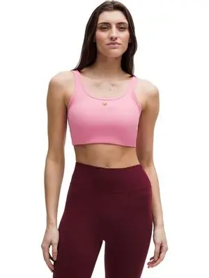 Lululemon Nulu Ribbed Scoopneck Bra Light Support, B/c Cup - Candy Cloud