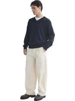 Everlane Relaxed-fit Twill Trousers - Birch