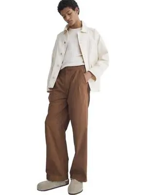 Everlane Relaxed-fit Twill Trousers - Toffee