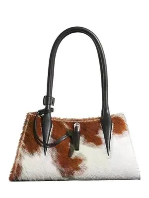MUGLER Print Shoulder Bag - Brown