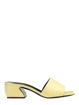 SERGIO ROSSI Leather Sandals - Yellow