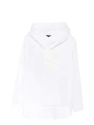 Comme Des Garçons Long-sleeve Hoodie - White