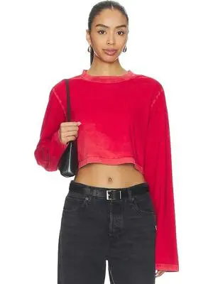 Cotton Citizen The Tokyo Crop Shirt - Red