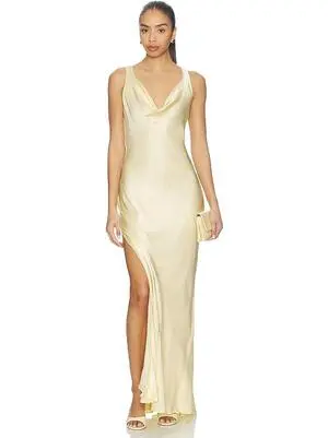 Bardot X Revolve Anouk Cowl Neck Maxi Dress In . Also - Lemon