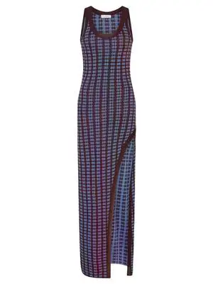 Rabanne Sleeveless Midi Dress - Purple