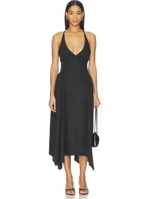 ALL THE WAYS Laren Midi Dress - Black