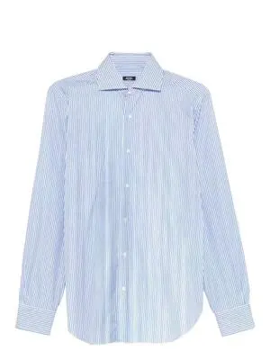 BARBA NAPOLI Striped Shirt Blue