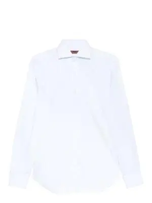 BARBA NAPOLI Point-collar Shirt - Blue