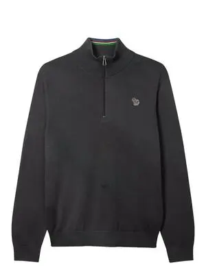Paul Smith Zebra-logo Cotton Sweater - Grey