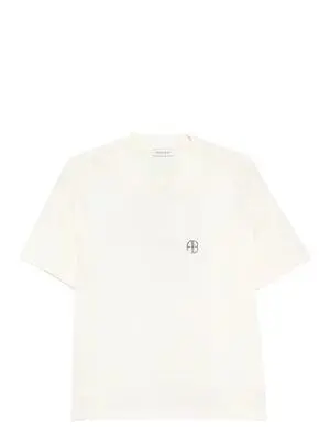 ANINE BING Logo-print T-shirt - Neutrals