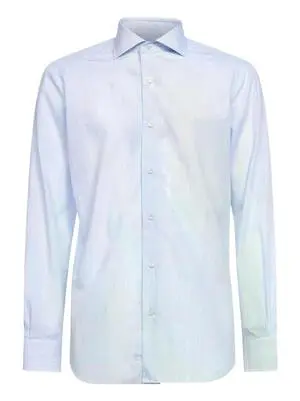 BARBA NAPOLI Striped Shirt Blue