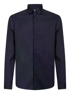D4.0 Buttoned-cuffs Shirt - Blue