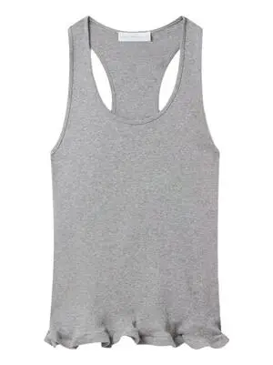 Stella McCartney Ruffled-hem Tank Top - Grey