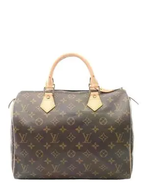 LOUIS VUITTON 2005 Monogram Speedy 30 Boston Bag - Brown