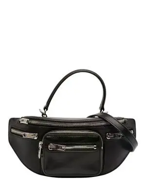 ALEXANDER WANG Mini Nappa Attica Soft Top Handle Satchel - Black