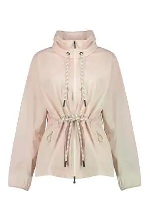 Moncler Soulare Jacket With Removable Hood - Pink