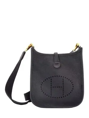 Hermès Evelyne Tpm Crossbody Bag Clemence Gen Iii - Black