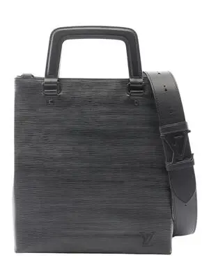 LOUIS VUITTON Epi Sac Plat Fold Satchel 2010-2025 - Black