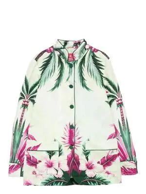 F.R.S FOR RESTLESS SLEEPERS Floral-print Jacket - Green