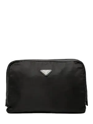 Prada Tessuto Cosmetic Pouch - Black