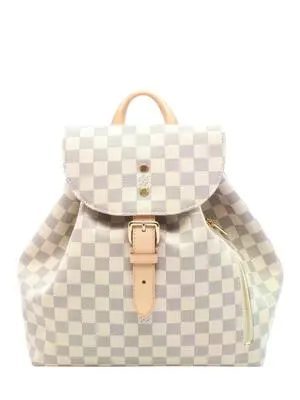 LOUIS VUITTON 2019 Damier Azur Sperone Backpack - White