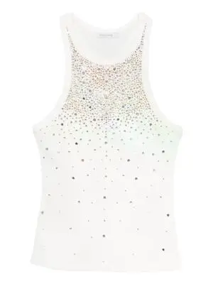 Patrizia Pepe Embellished Top - White