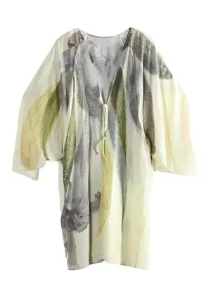 YANGKEHAN Tie-front Cape - Neutrals