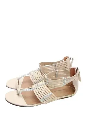 AQUAZZURA Strappy Leather Sandals - Neutrals