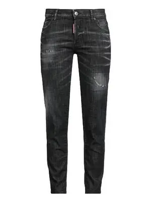 Dsquared2 Cotton Elastane Calfskin Tapered Jeans - Grey