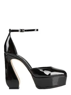 SERGIO ROSSI Patent Leather Pumps - Black