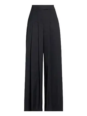 Karl Lagerfeld Wide-leg Pleated Trousers - Black