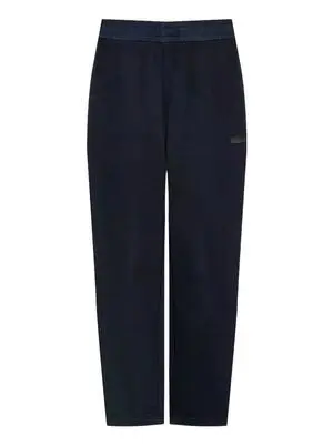 Moncler Logo-patch Cotton Track Pants - Blue