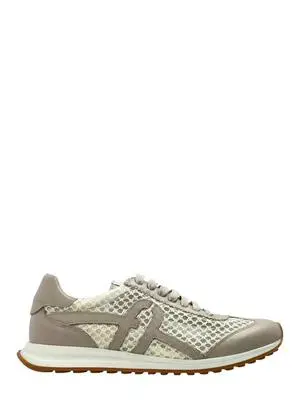 Furla Lace-up Leather Sneakers - Neutrals