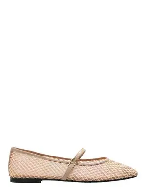 Furla Etoile Net Ballet Flats - Neutrals