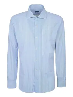 BARBA NAPOLI Striped Shirt Blue