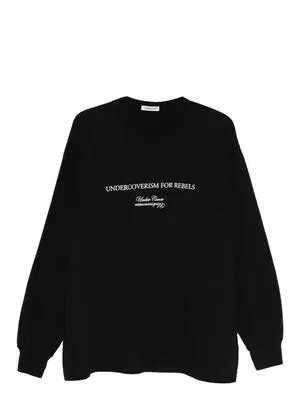 Undercover Long-sleeved Round-neck Sweater - Black