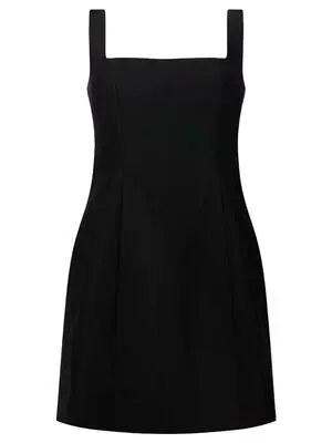 TWENTY FOURHAITCH Square-neck Dress - Black