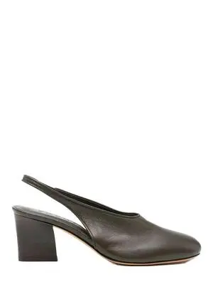 Soeur Joan Slingback Heeled Pumps - Green