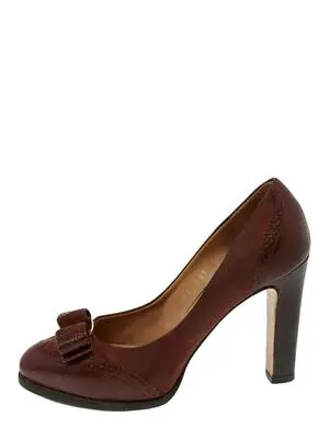 FERRAGAMO 110mm Vara-bow Pumps - Brown