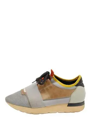 Balenciaga Race Runner Panelled Sneakers - Grey