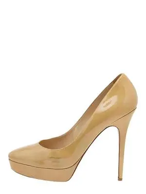 JIMMY CHOO 130mm Leather Heeled Pumps - Neutrals