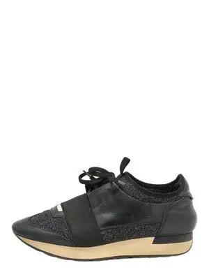 Balenciaga Race Runner Low-top Sneakers - Black