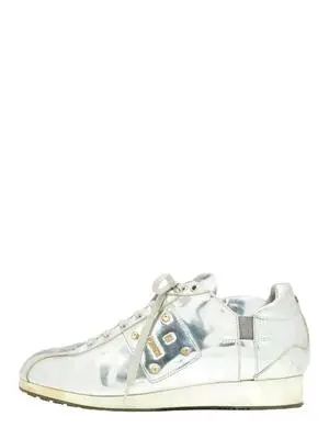FENDI Fendi Low Top Leather Lace Up Sneakers